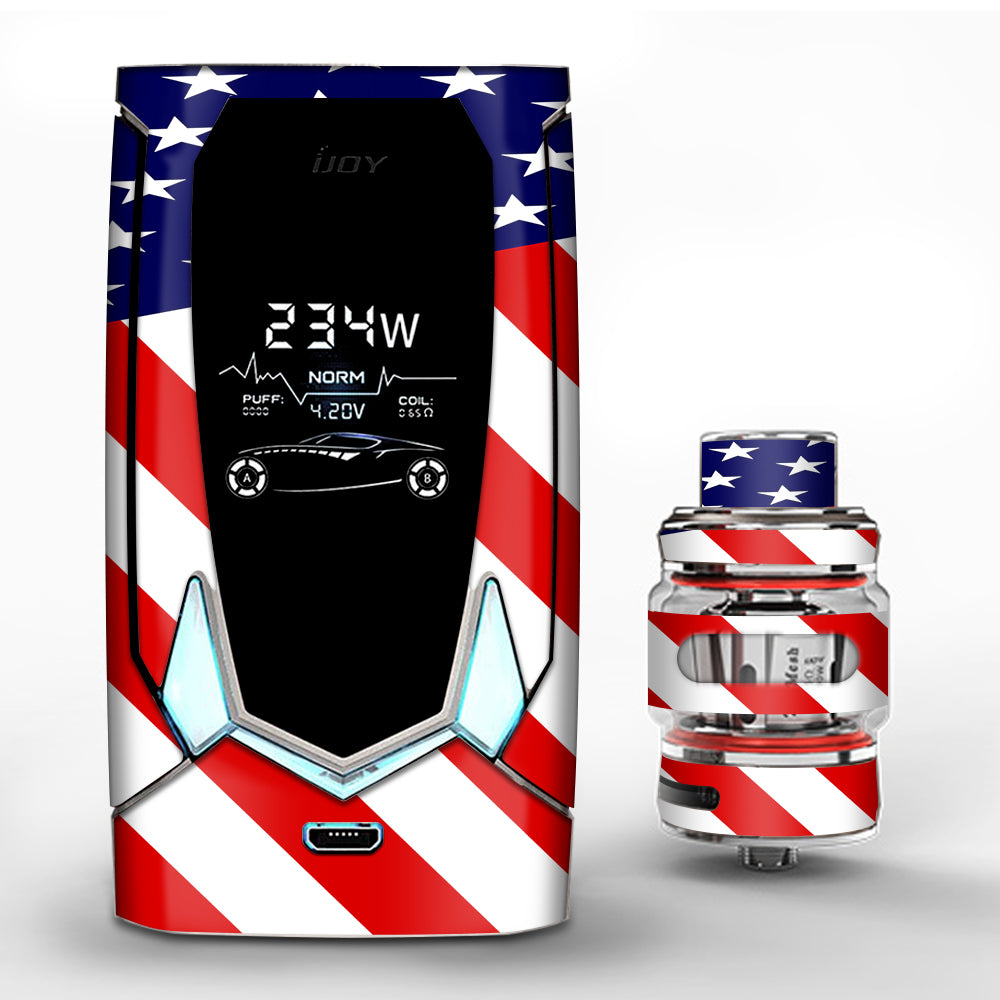 Skin Decal for iJoy Avenger 270 Vape / American Flag USA – itsaskin.com