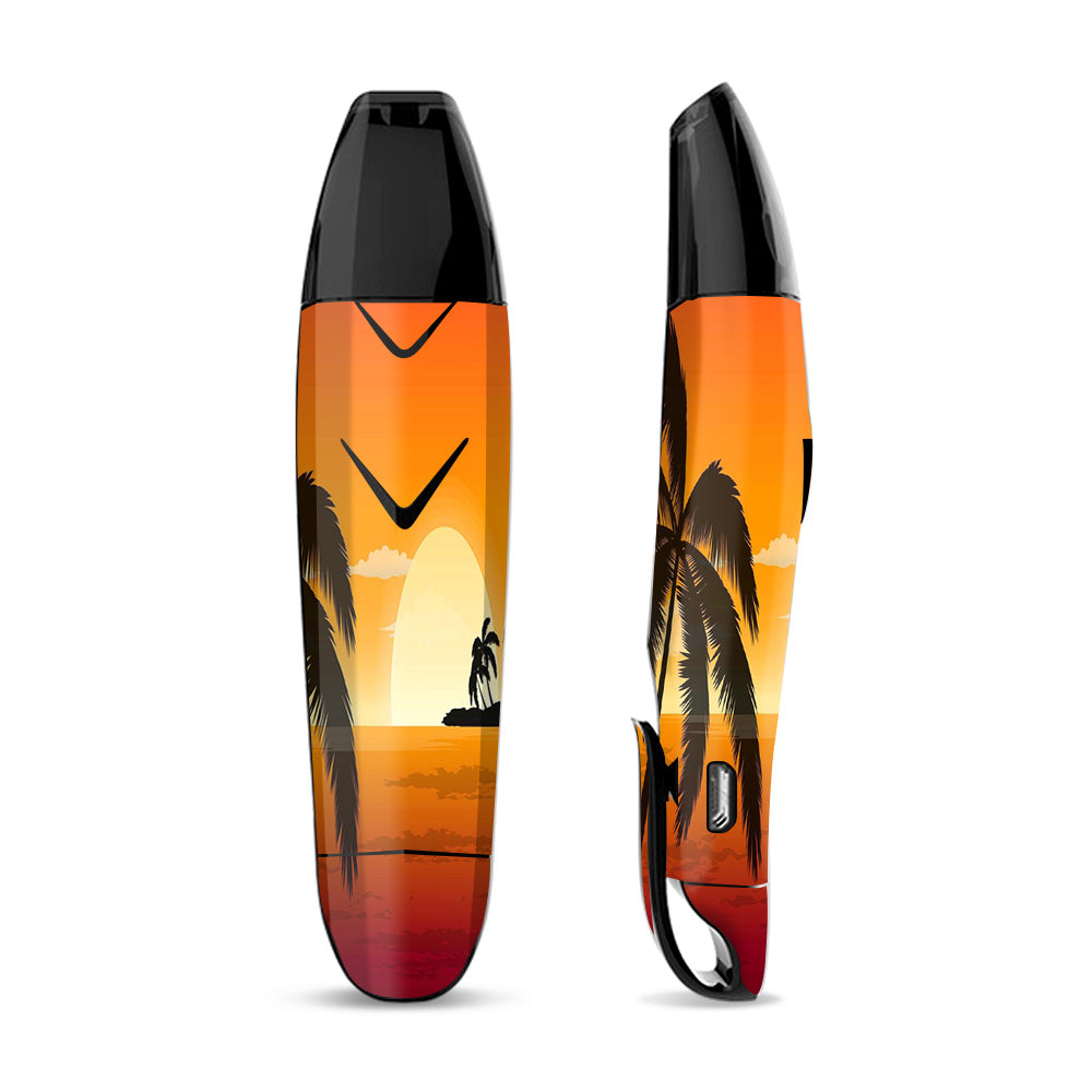 Skin Decal Vinyl Wrap for Suorin Vagon Vape / Palm Trees at Sunset ...