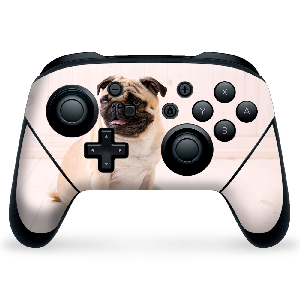 Pug Mug, Cute Pug | Skin For Nintendo Switch Pro Controller – itsaskin.com