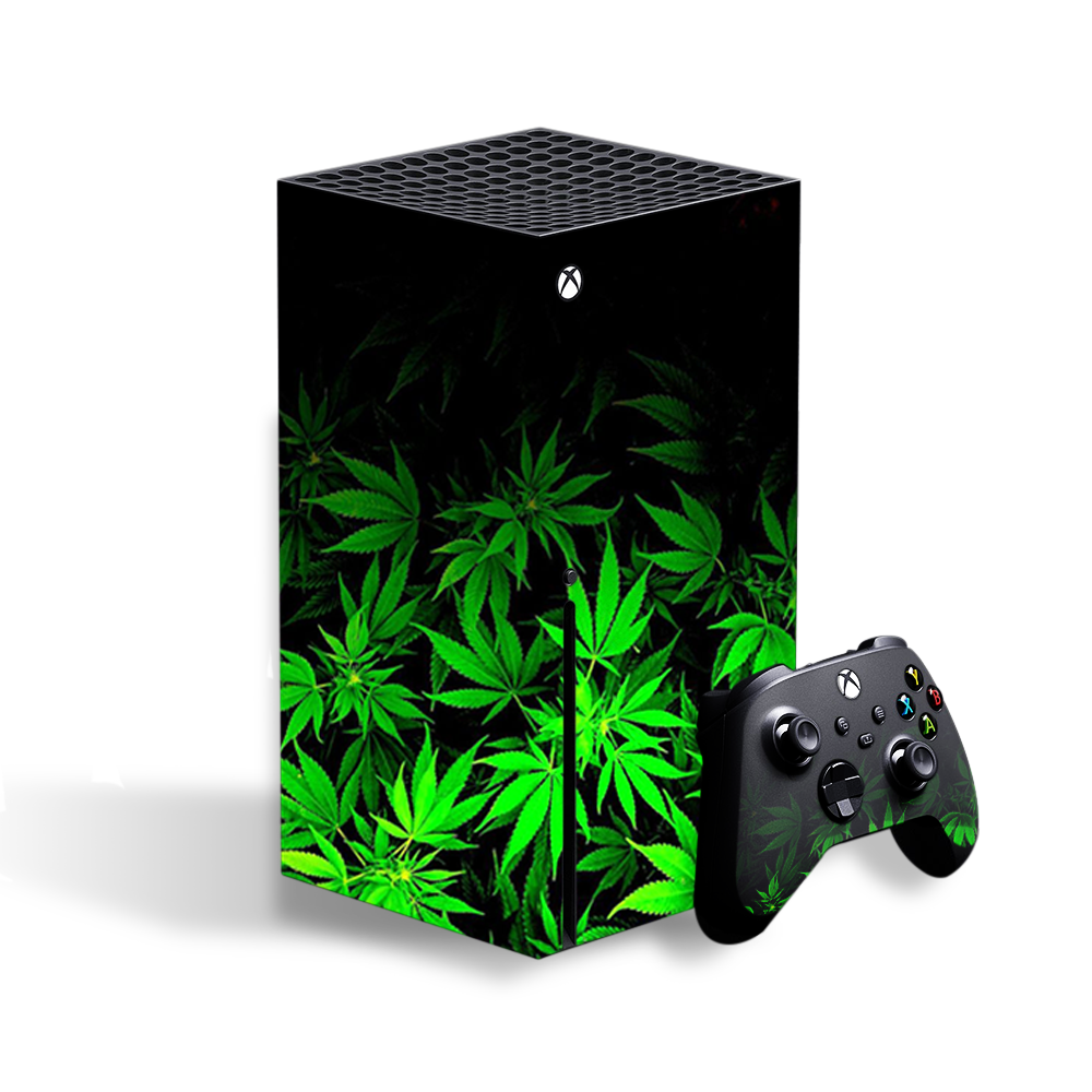 Weed Green Bud Marijuana Leaves | Skin For Xbox Series X – itsaskin.com